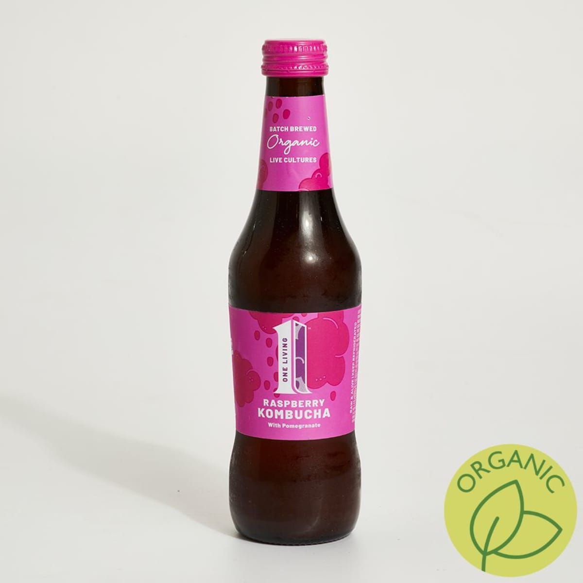 One Living Organic Raspberry Kombucha | Milk & More