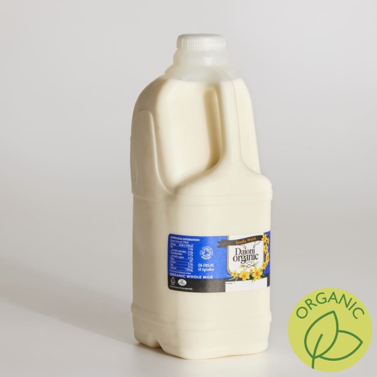 Totally Welsh Organic Full Cream Milk, 2L | Milk & More Wales