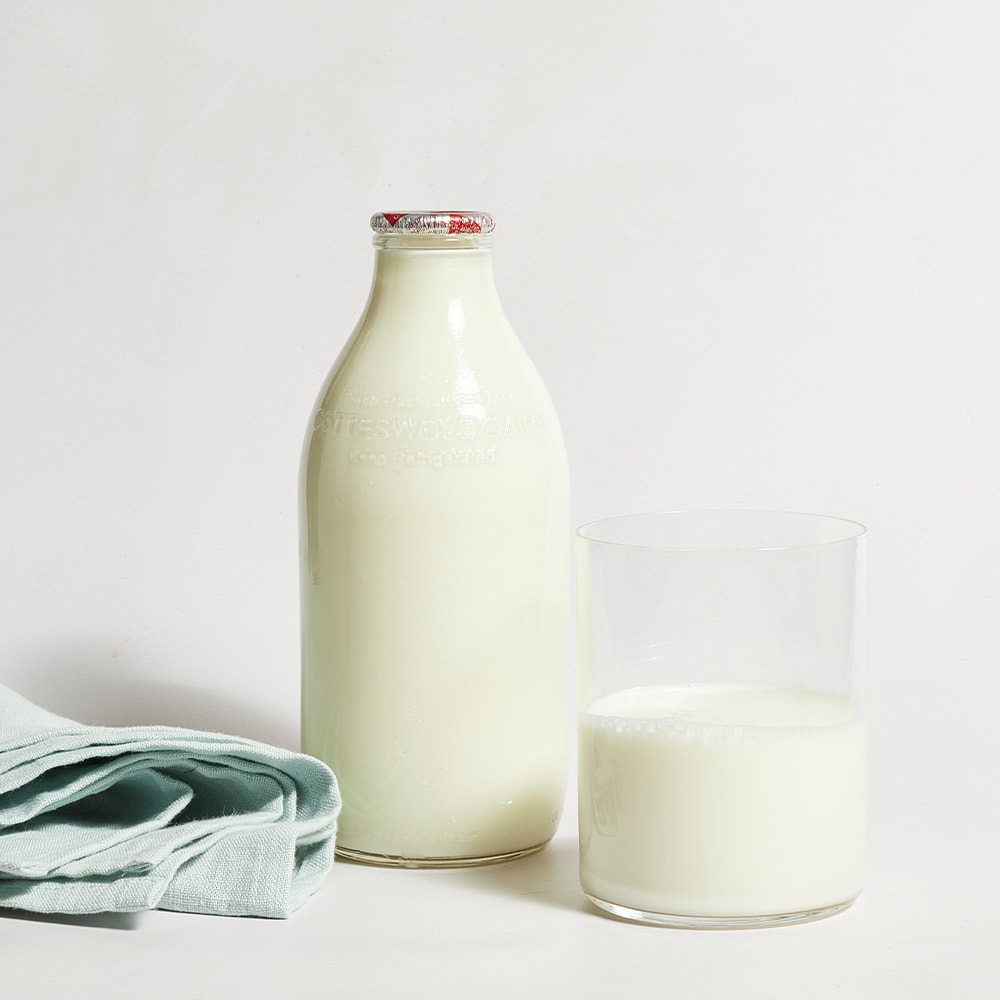 Milk & More Semi Skimmed Milk in Glass | Dairy | Milk & More